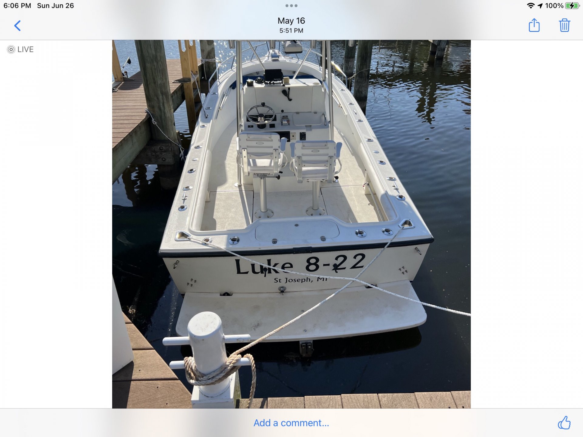 1999 Sharock 220 Open Center Console Fishing Boat For Sale in St...